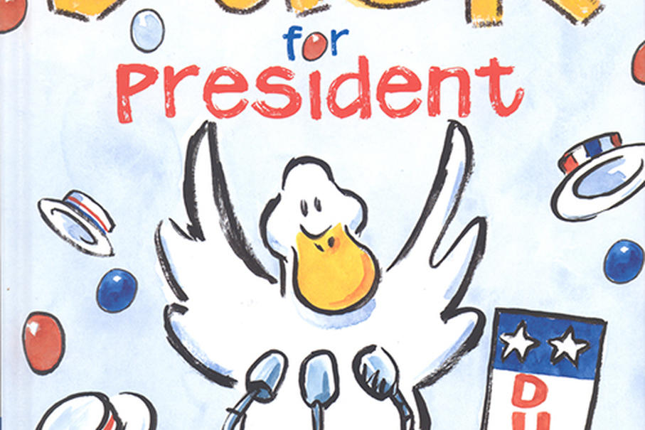 duck for president coloring page printable