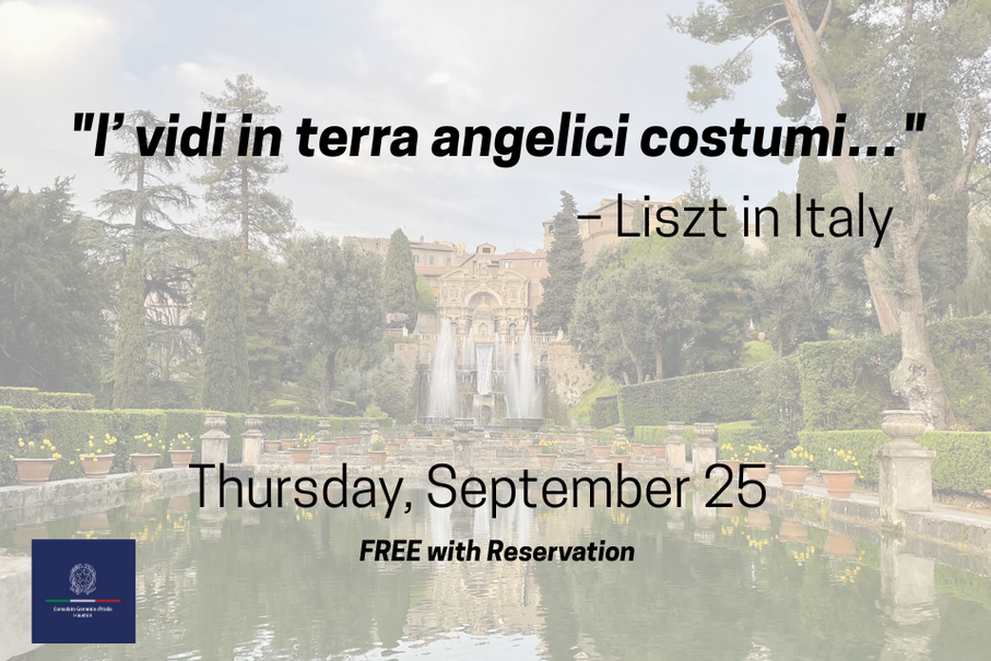 "I’ vidi in terra angelici costumi…" – Liszt in Italy | MATCH
